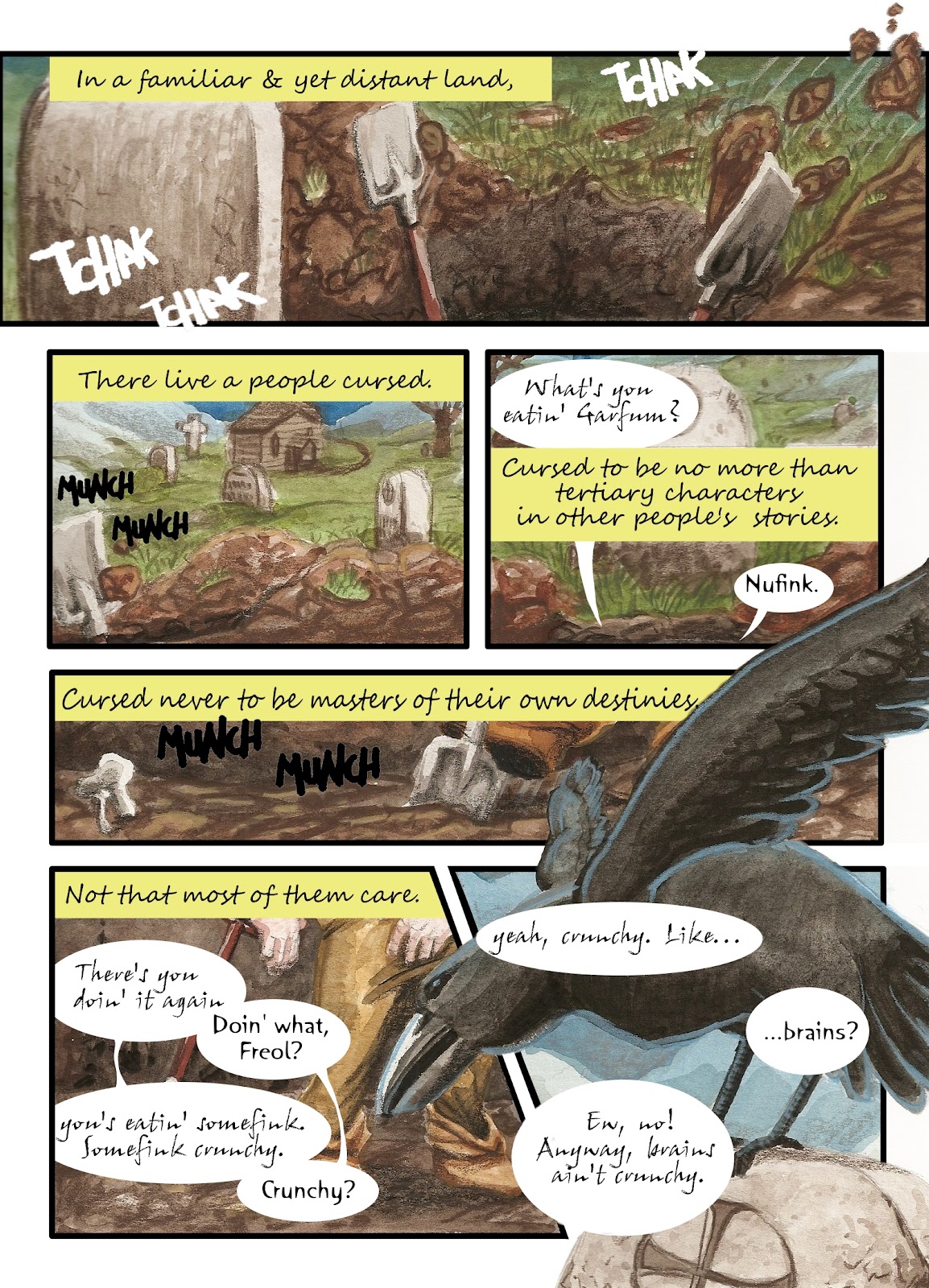 Drawing the Line: Sample comic book pages