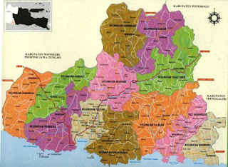 Jalan-jalan: peta kabupaten pacitan