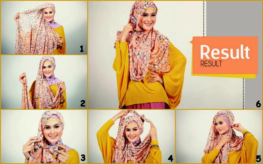 Tutorial Jilbab Pashmina Sifon Simple Terbaru