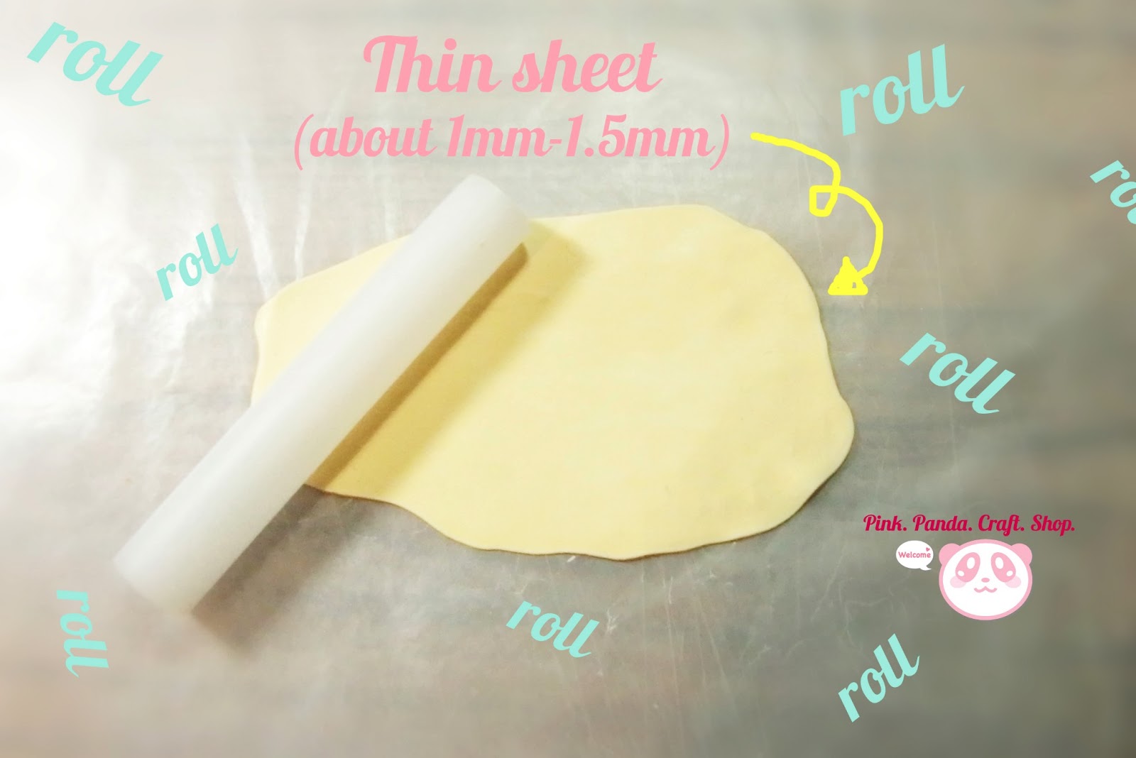 PinkPandaCraftShop: How to make polymer clay croissant~