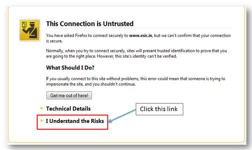 ESIC Employer Portal Guide: How to Solve this Connection is Untrusted