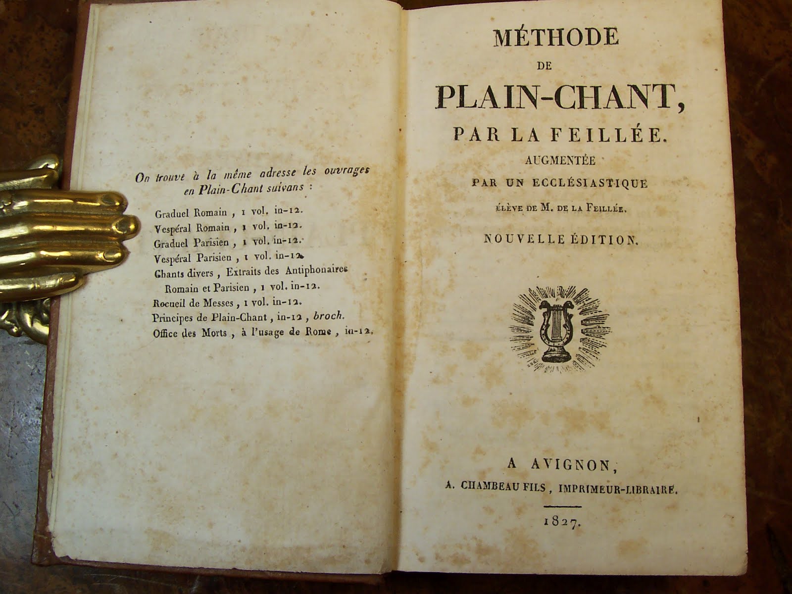 Librairie ancienne et autres trésors...: Méthode de plain-chant et son ...