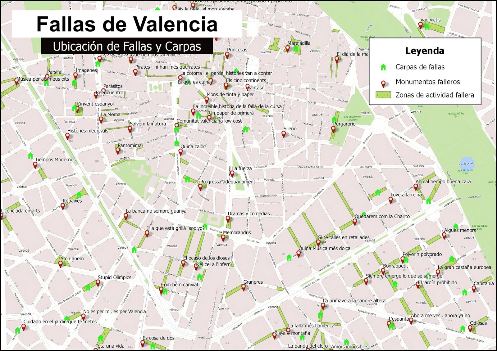 MI MAPA TURÍSTICO: MAPAS EN LISTAS EN RED: Las Fallas también son mapa