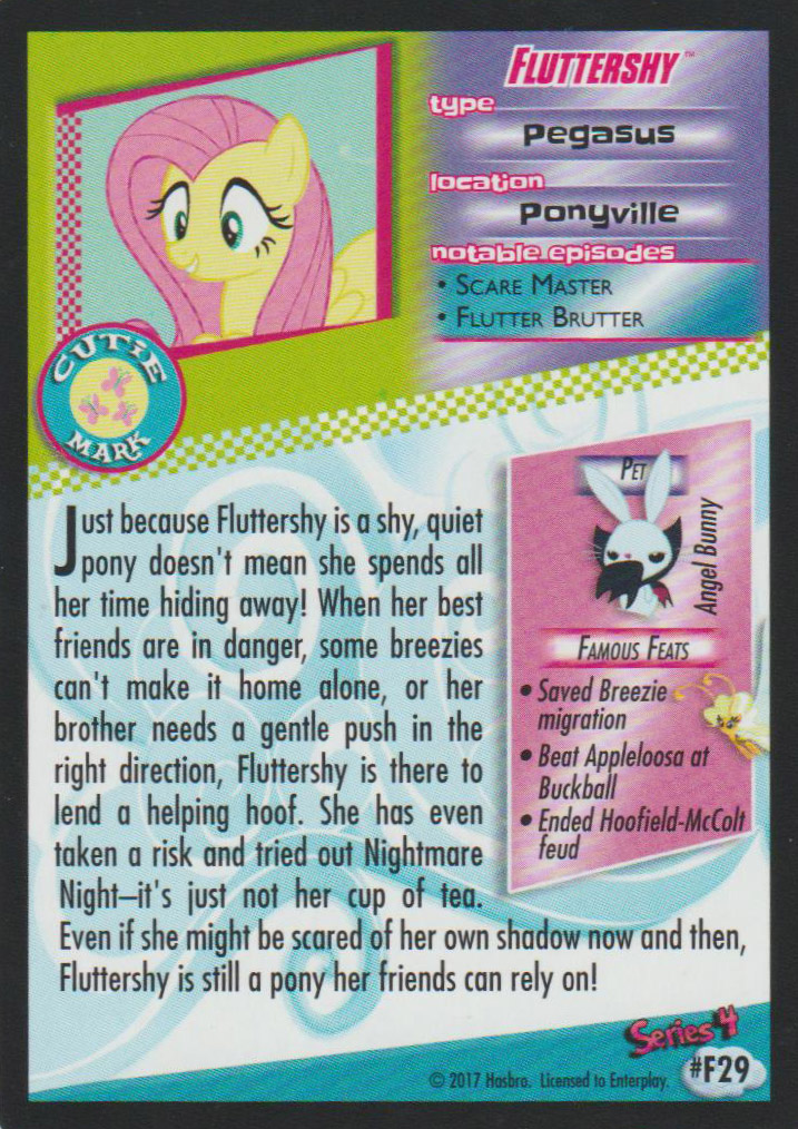 MLP Fluttershy Trading Cards | MLP Merch