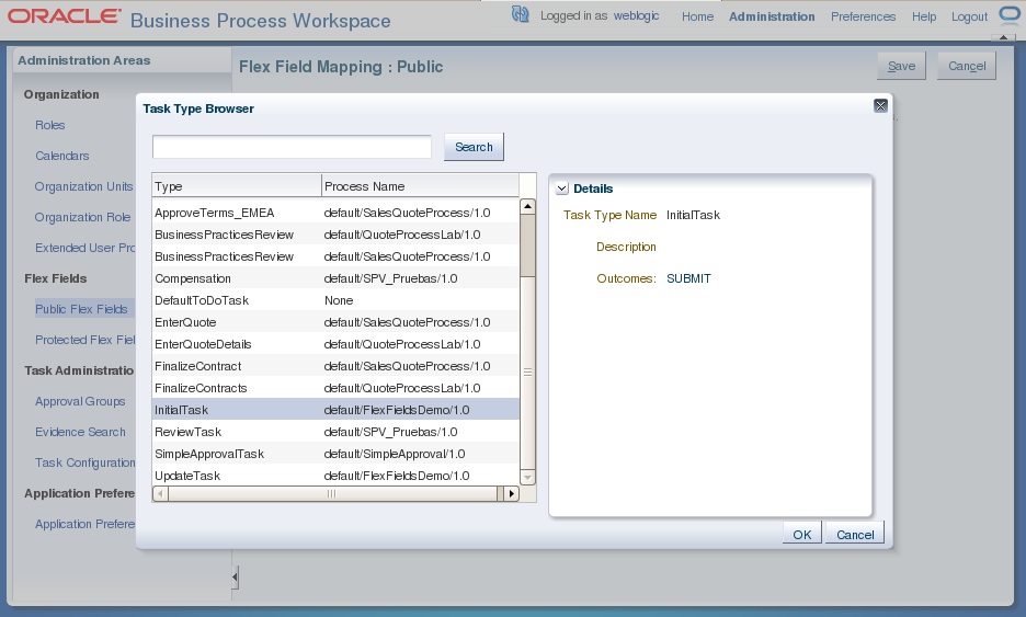 Searching BPM tasks by payload content: Flex Fields (Mapped Attributes ...