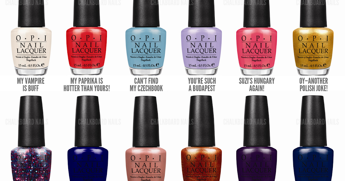 Chalkboard Nails News: OPI Euro Centrale - Spring/Summer 2013
