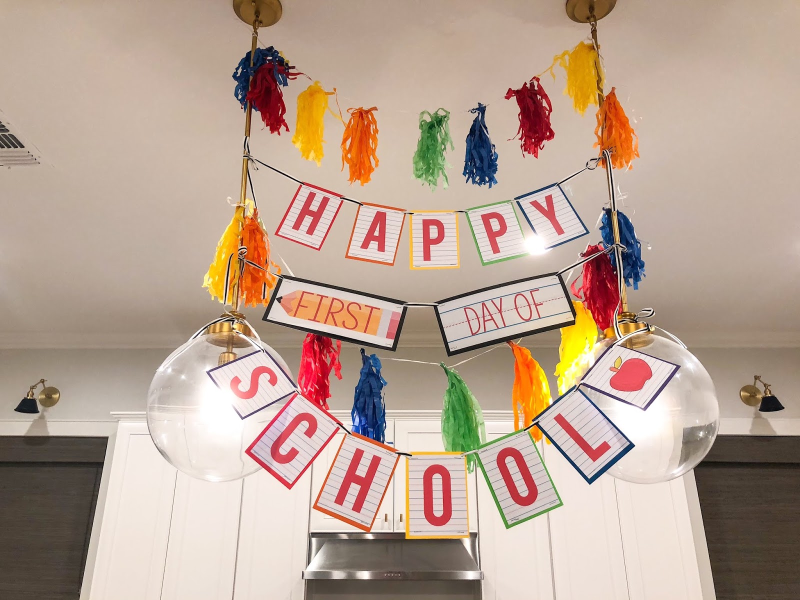 Printable. First Day of School Banner.