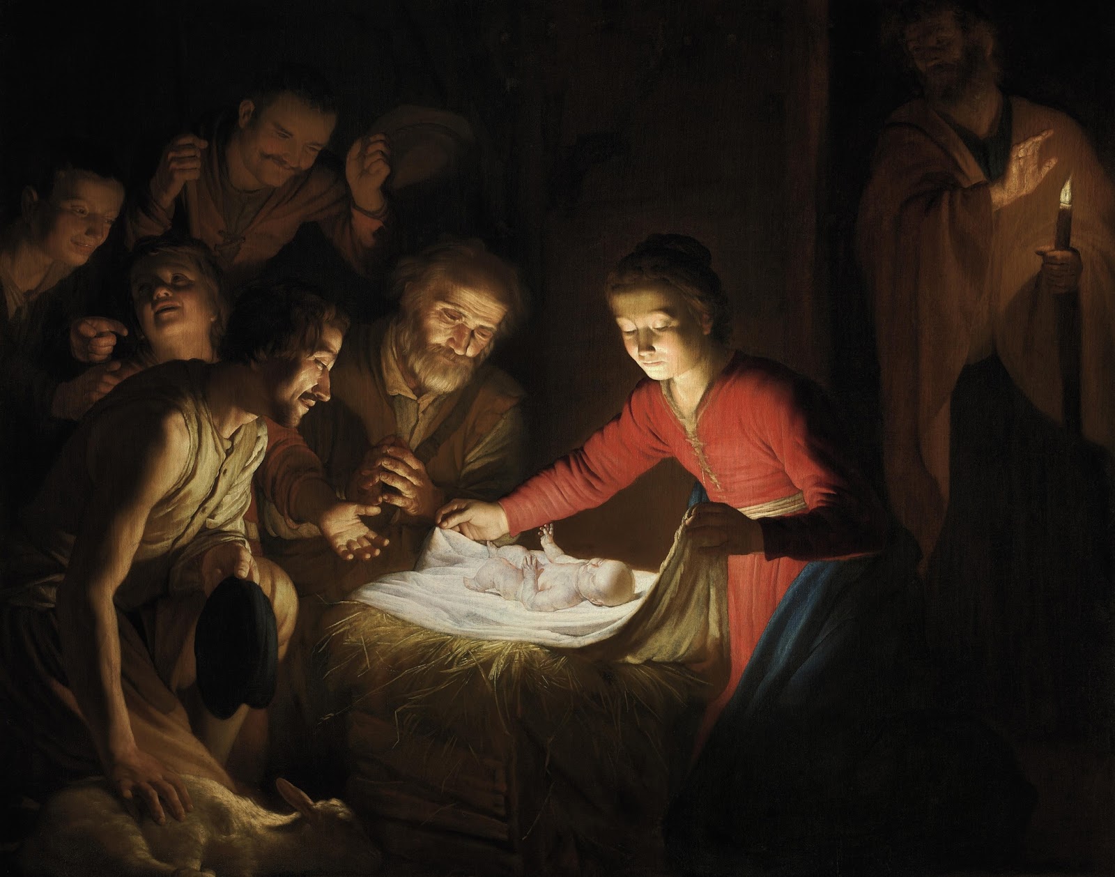 Gerard van Honthorst | Adoration of the Christ Child, 1619-1620 | Tutt ...