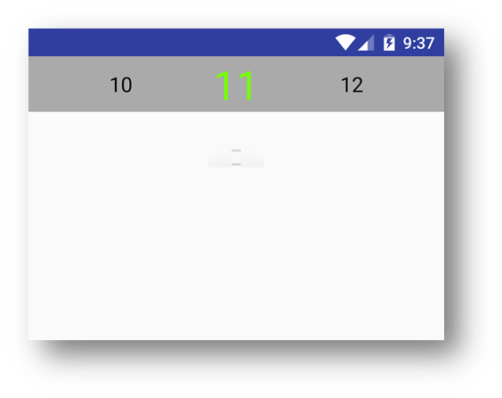 Number Picker Horizontal Android Designing