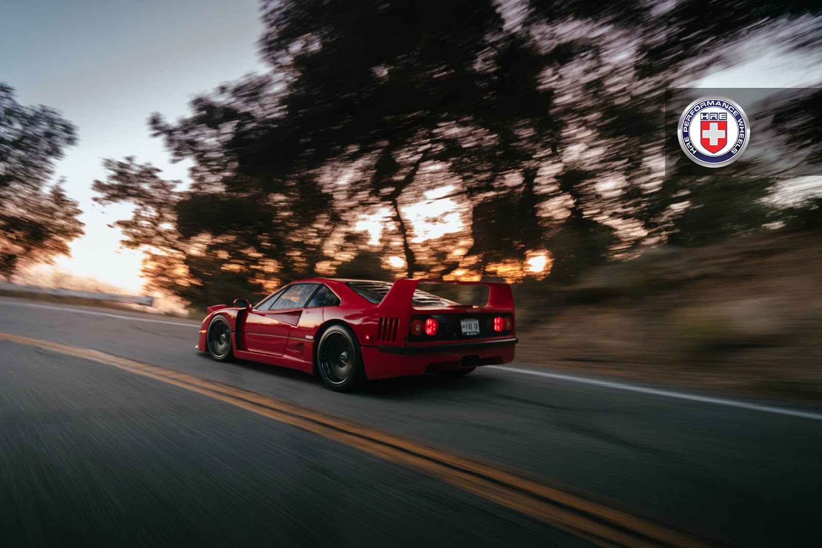 Ferrari F40 Strikes A Pose With HRE Wheels - Types cars