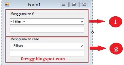 Kombinasi Koding, Object ComboBox dengan TextBox di Vb.net - SubKode