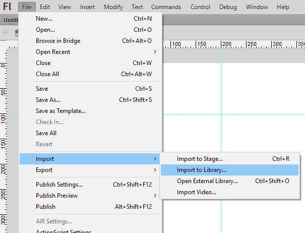 Animasi Flash Dengan Import Gambar