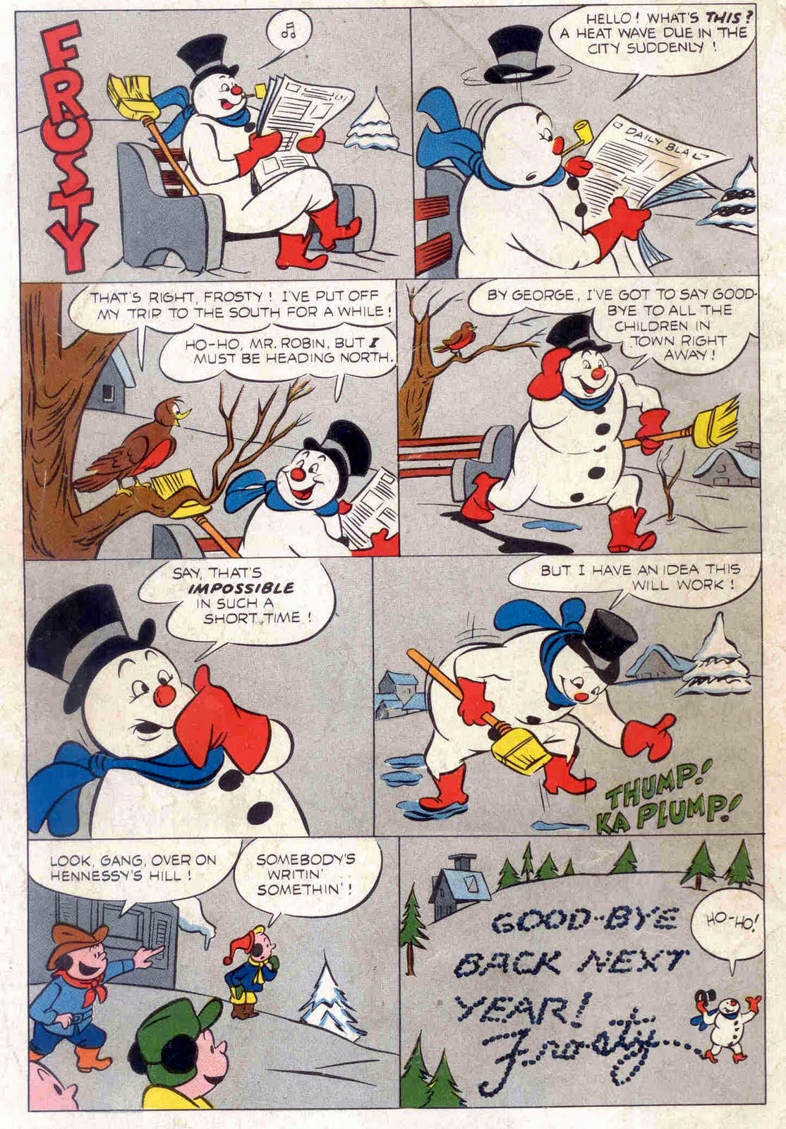 Chris Sobieniak's Comics & Stories: Four Color: Frosty the Snowman #514 ...