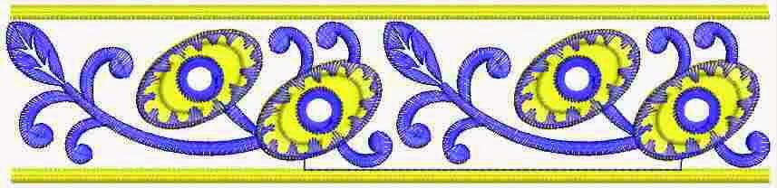 Embdesigntube: Colorful Laces Designs For Dresses & Tunics