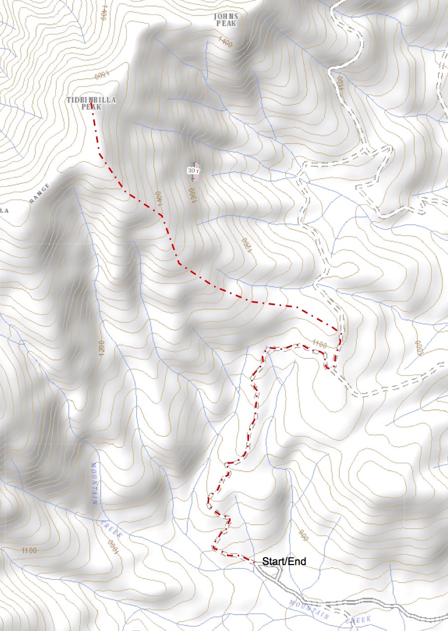 Phil's Bushwalking Blog: Tidbinbilla Nature Reserve: Tidbinbilla Peak
