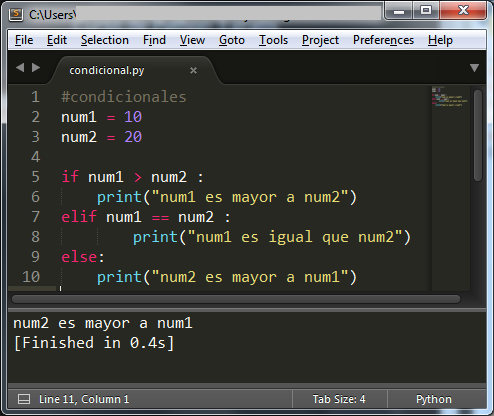 Programación, tecnología y seguridad: 11. Condicionales en Python
