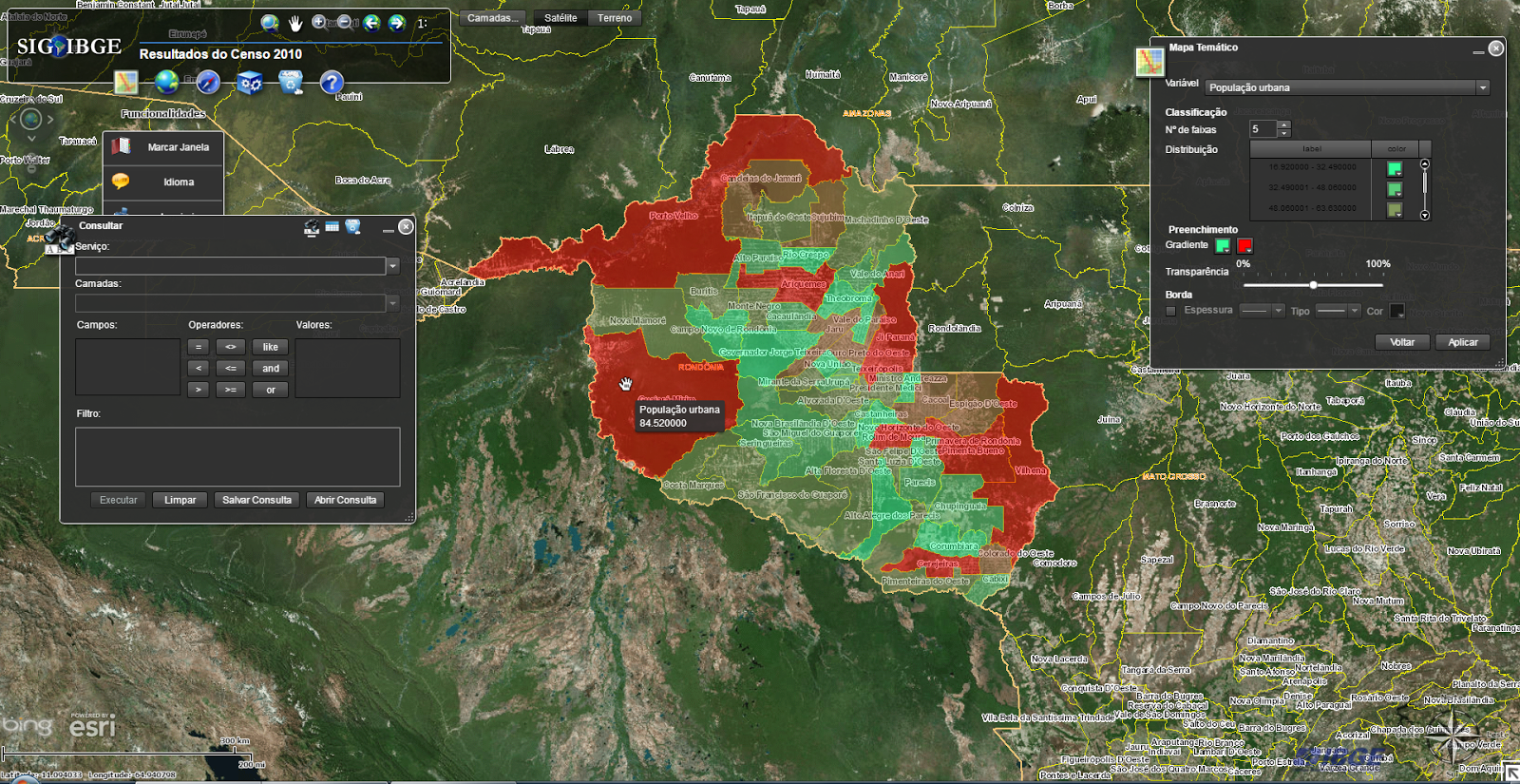 IBGE: Mapas interativos