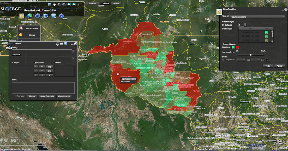 IBGE: Mapas interativos
