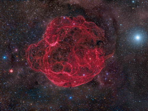 Suburban spaceman: Simeis 147: Supernova Remnant 3000 light years away