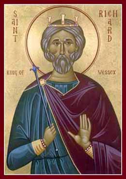 HAGIOPEDIA: San RICARDO "Rey". M. c. 720.