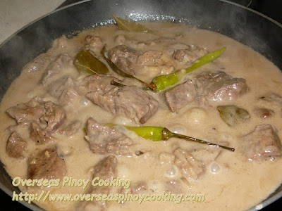 Adobong Baka sa Gata