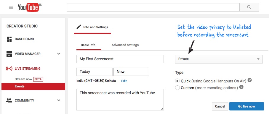 The most effective method to Record your Desktop Screen with YouTube ...