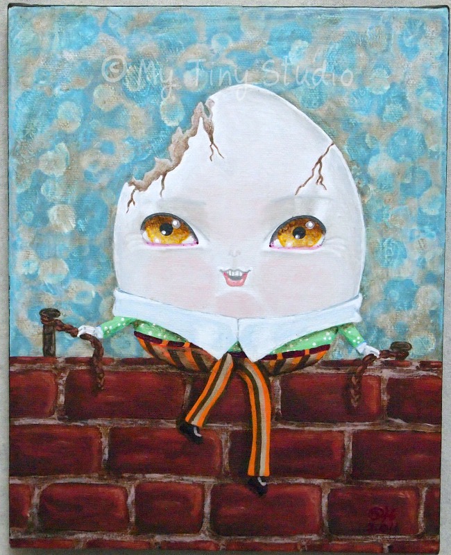 My tiny studio: Humpty Dumpty is Not All There Anymore. Original ...
