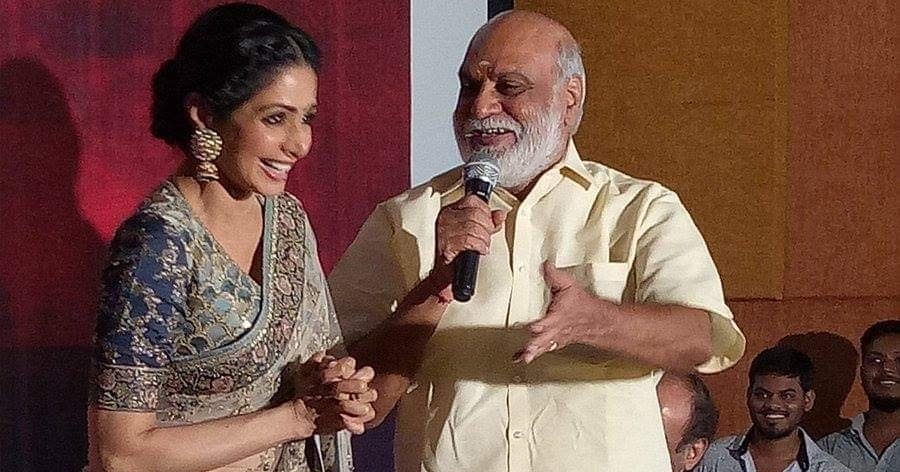 Sridevi: Sridevi with K Raghavendra Rao