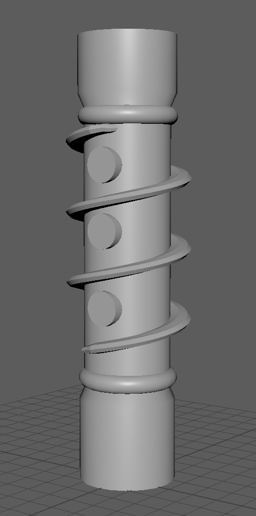 Maya 3D work: Pillar designs