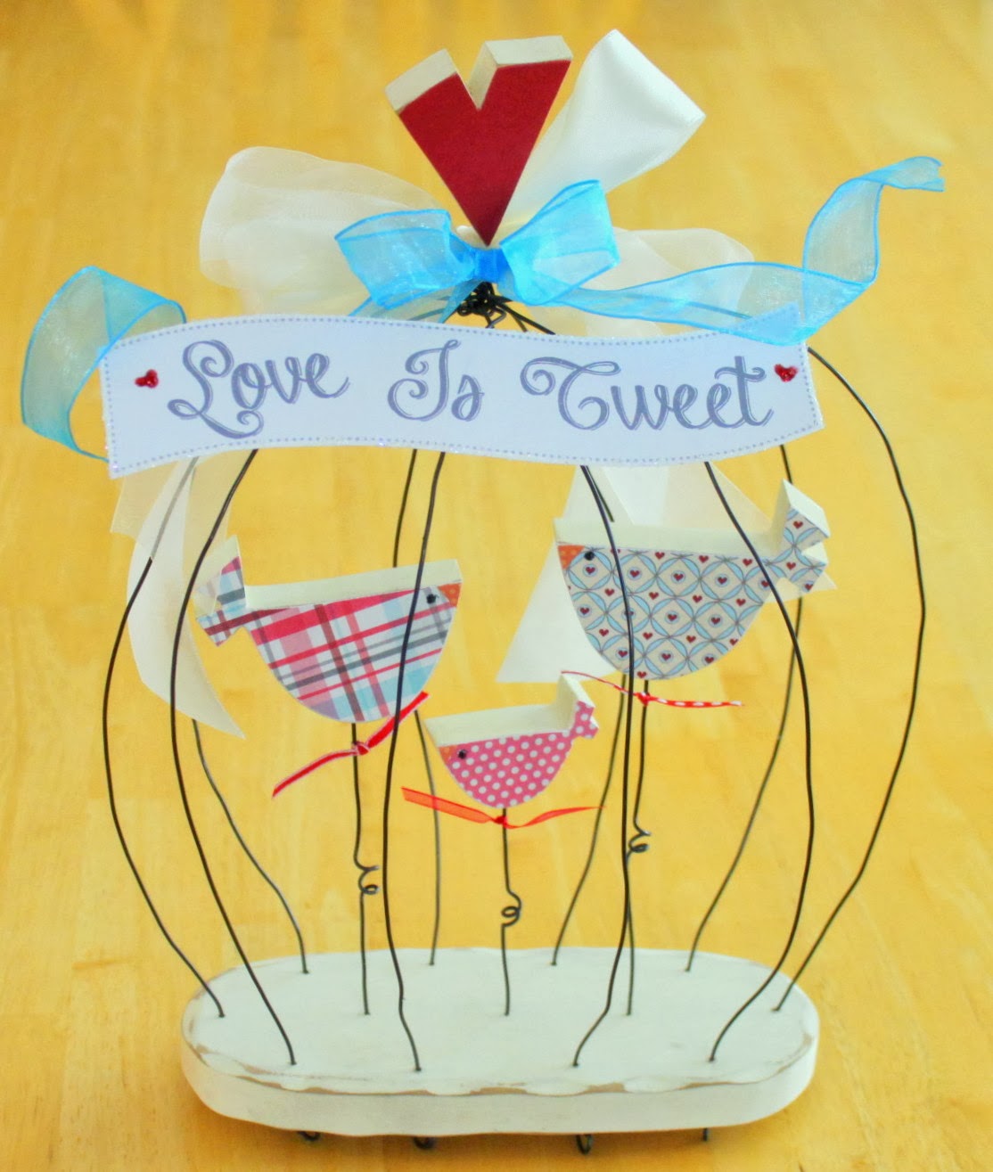 Wood you like to craft?: Valentine Love Birds Crafty Sisters
