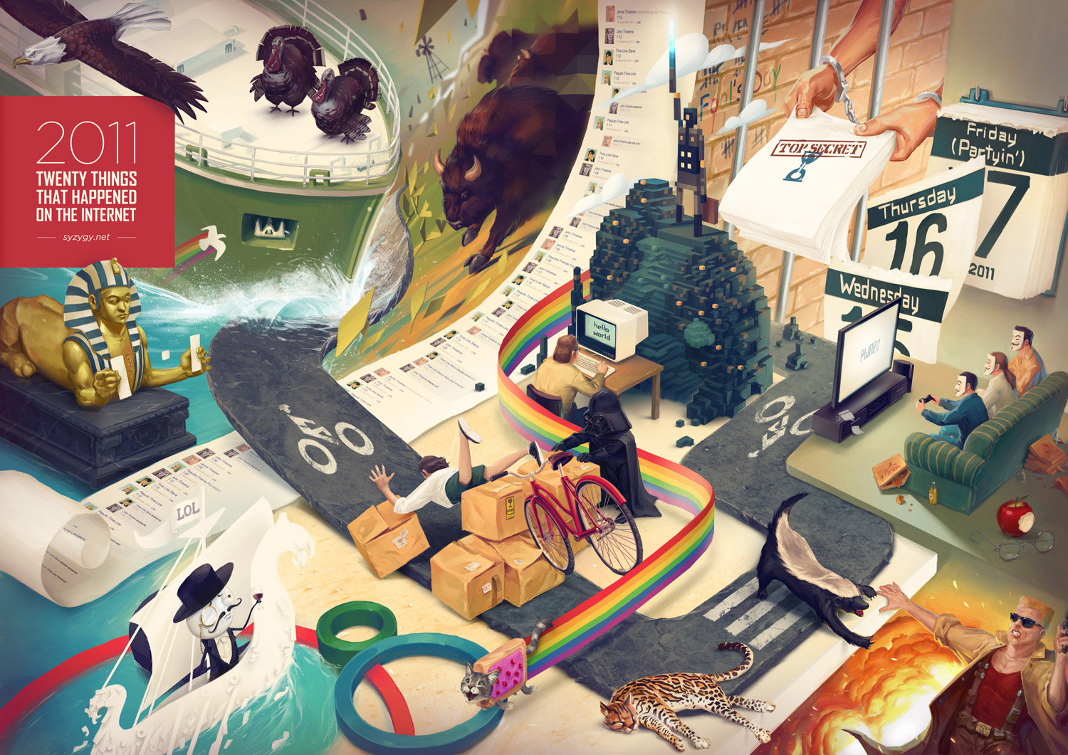 Tire suas próprias conclusões: Infographic - 2011's Biggest Internet Events