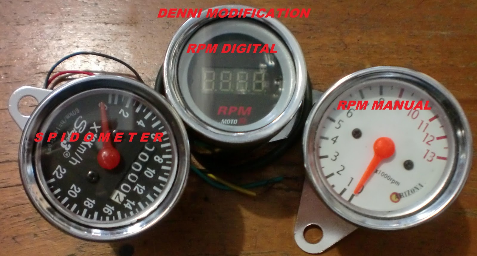 DENNI MODIFICATION: ALAT VARIASI ( SPIDOMETER - RPM )