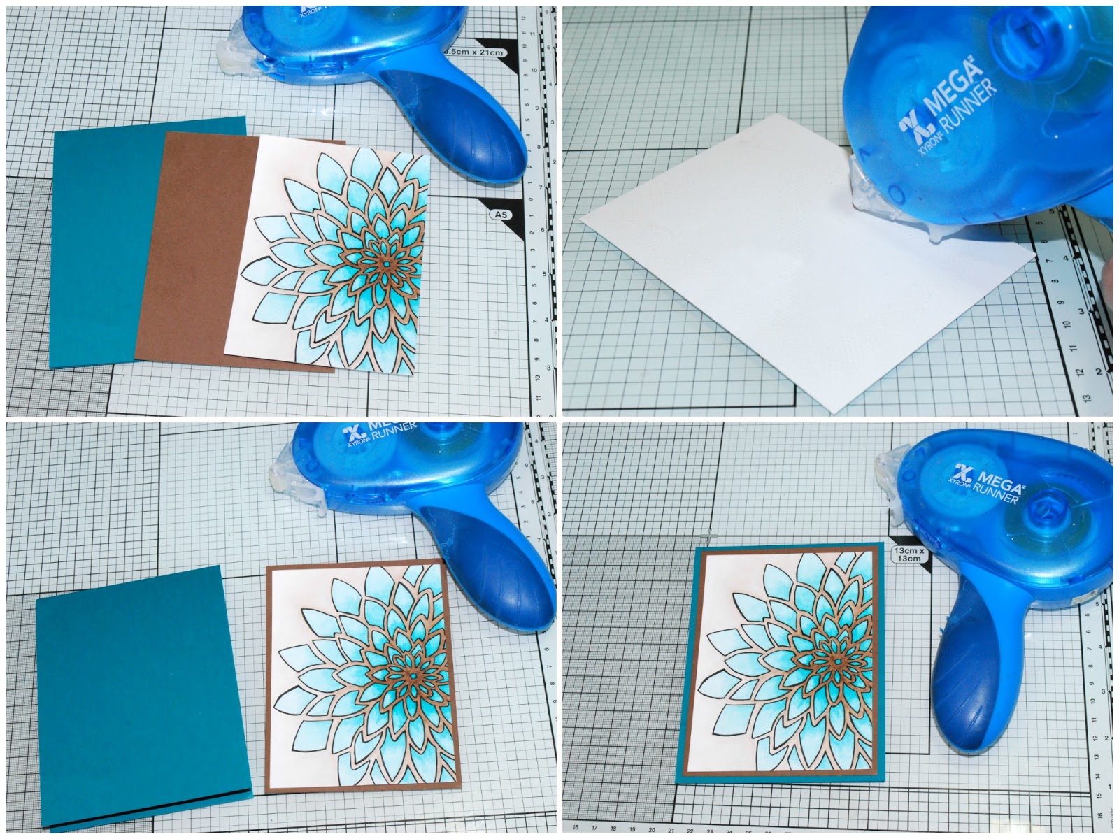 Up On Tippy Toes: Create This Dramatic Background Using a Stencil & Ink ...