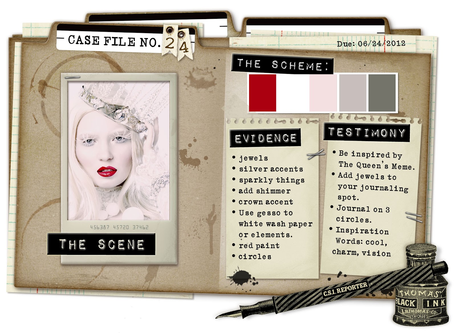 Little Scraps of Magic: This Picture {CSI Case File No. 24}