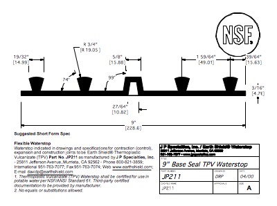 Waterstop King: Base Seal Waterstop