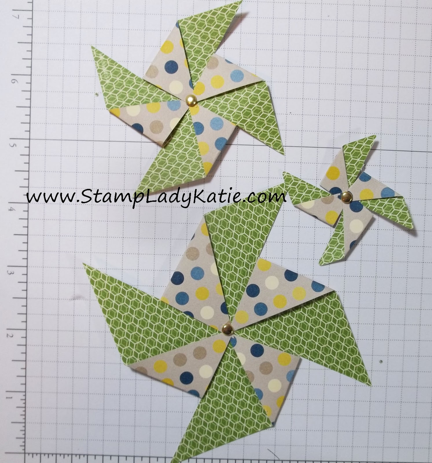 StampLadyKatie.com: How to Make a Pinwheel