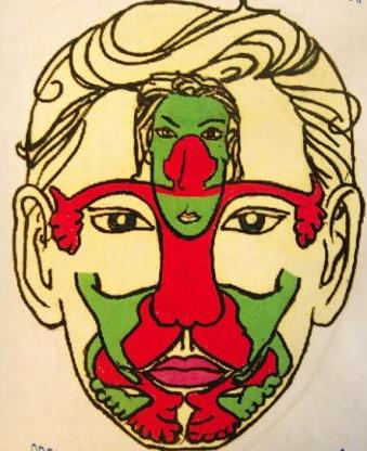 Ulla-zone-reflex: Dien Chan facial acupressure.