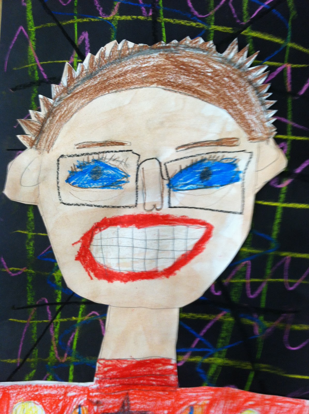 Olive ART! Do You???: 3rd Grade Self Portrait Start