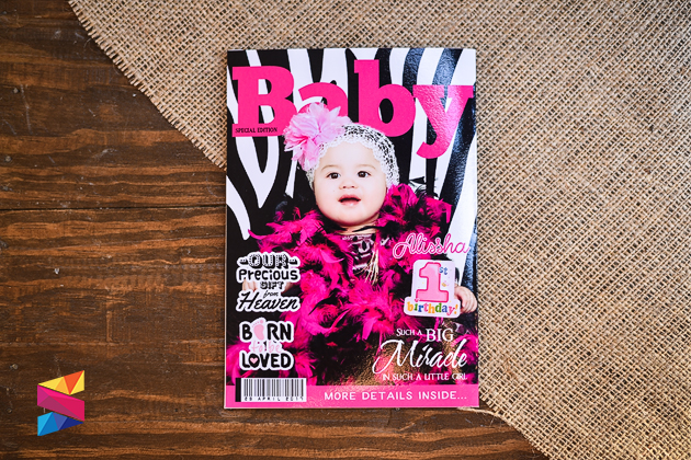 Baby Magazine Themed Invites - Stunro CreativeWorks