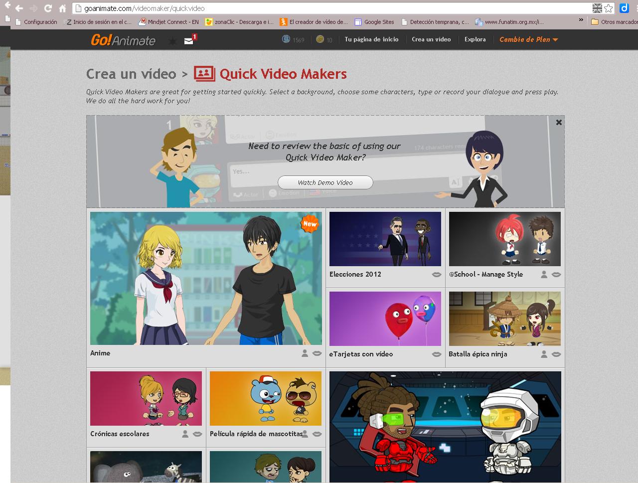 Blogs interactivos con herramientas digitales: Goanimate