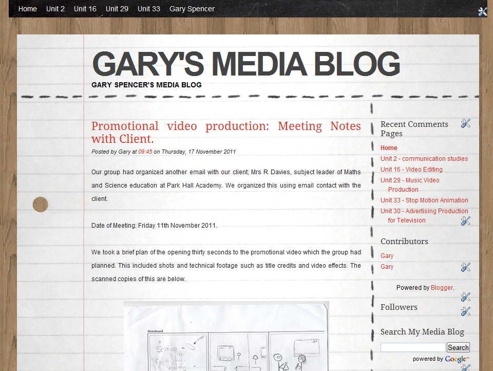 Gary's Digital Communication Blog: Brief 2: Digital Communications Diary