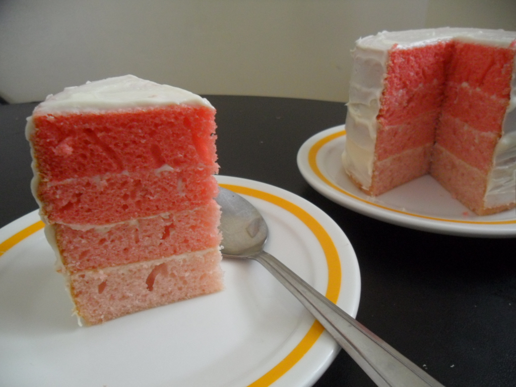 Crystal Noir: Pink Gradient Cake
