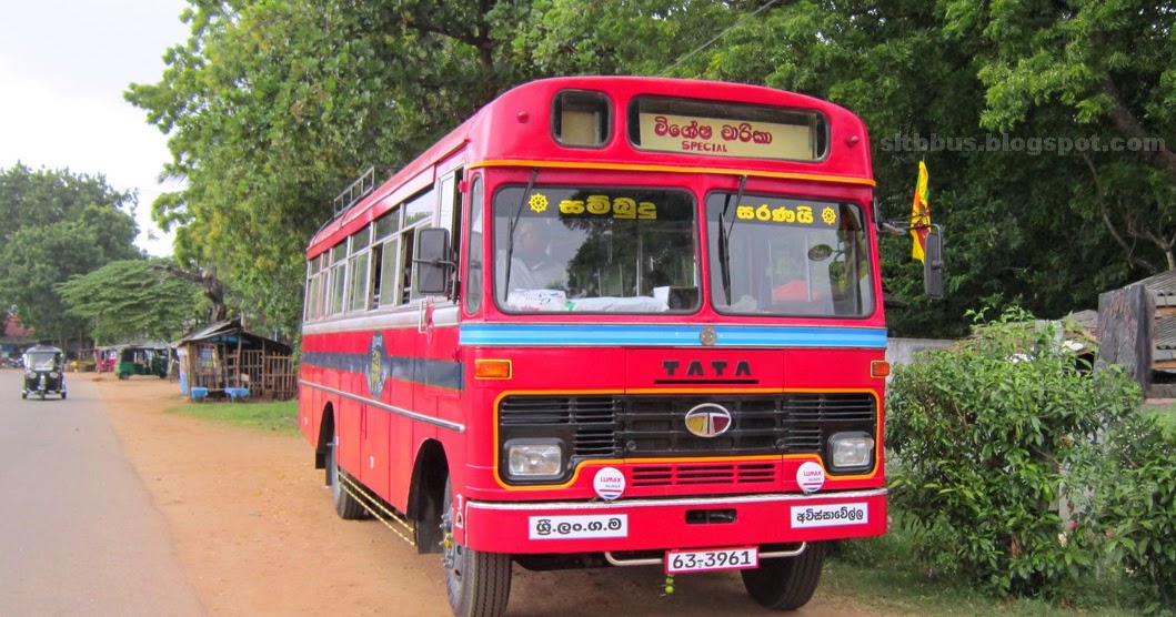 SLTB buses - ශ්‍රී ලංගම බස්: Ruby bodied TATA LP 1510/52 bus from SLTB ...