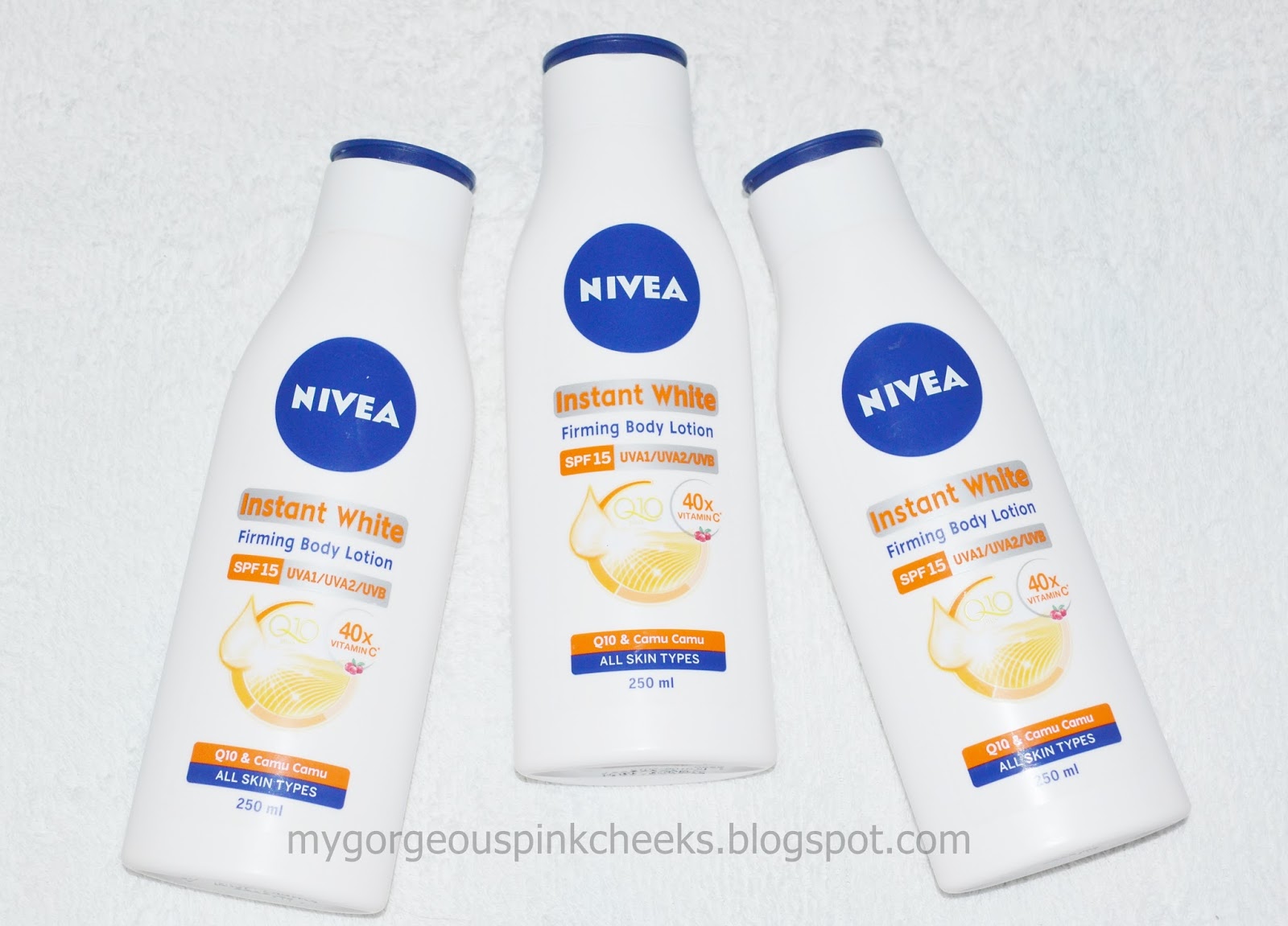 Nivea Instant White Firming Body Lotion with SPF 15 - My Gorgeous Pink ...