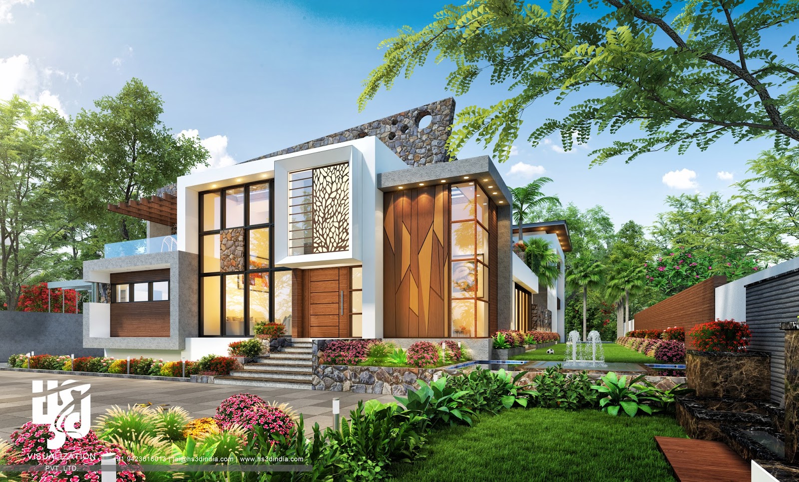 Residential Exterior Architectural Rendering- 3D VISUALIZATIONS