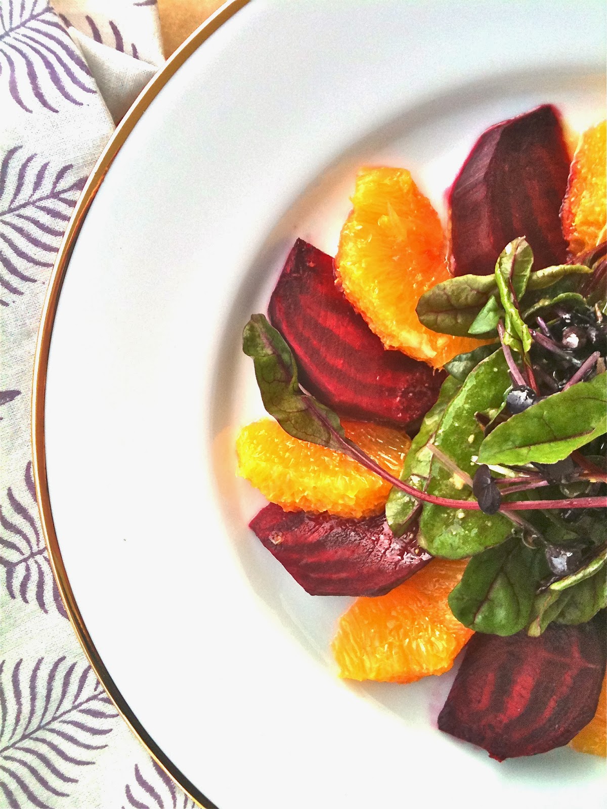 Passionately Raw! : Beet and Orange Salad with Orange Vinaigrette