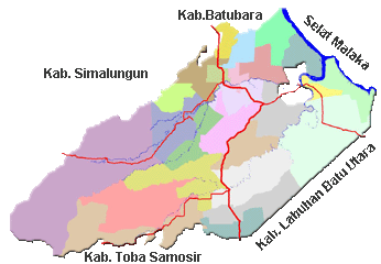Administrasi Kabupaten Asahan | Peta Tematik Indonesia - gambarapago