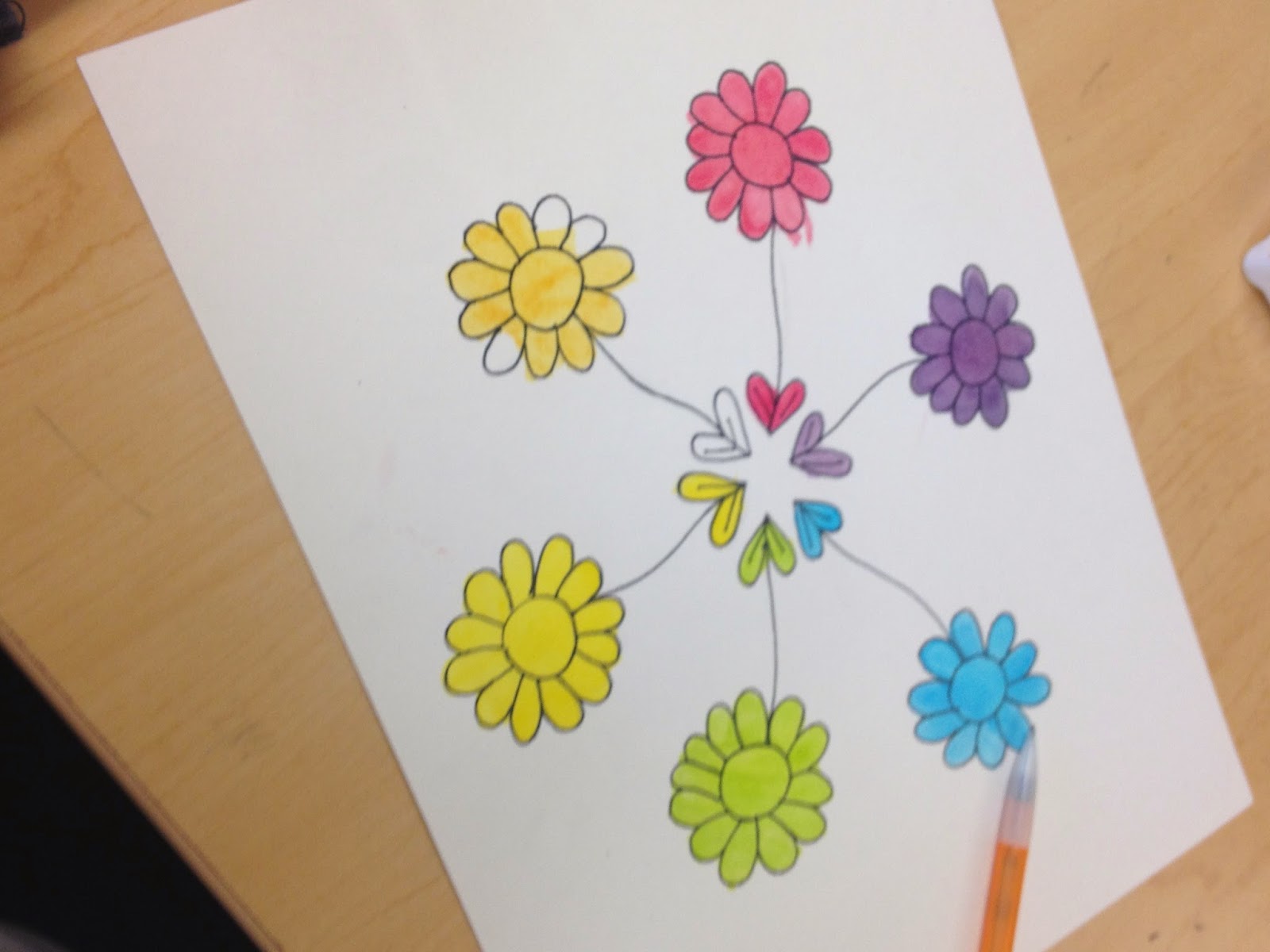 come to the Art side: Monday Mayhem: Radial Symmetry Color Wheel!