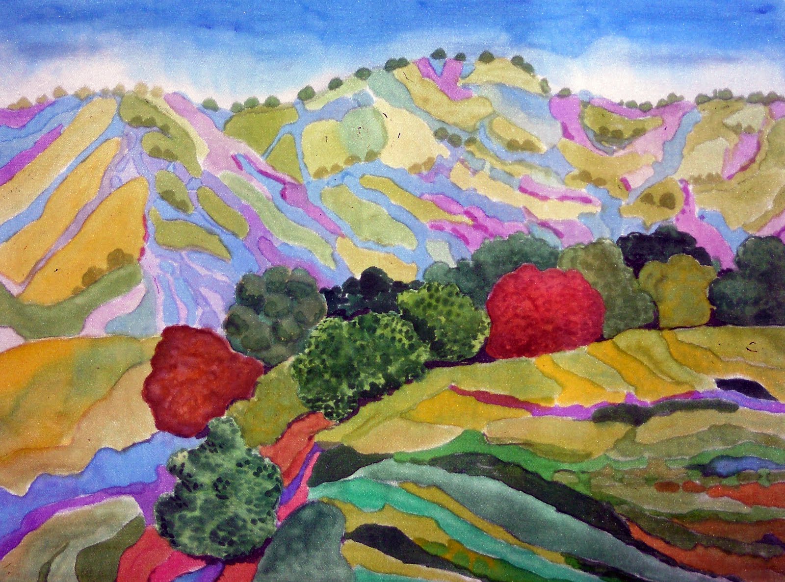 Painted Memories on Silk: Alone and landscape painting