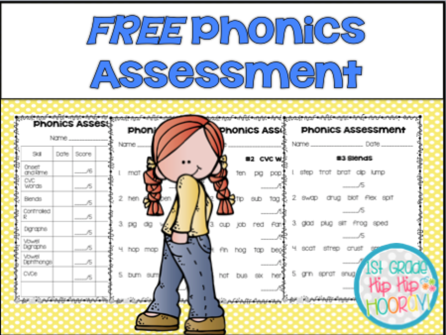 1st Grade Hip Hip Hooray!: FREE Phonics Assessment